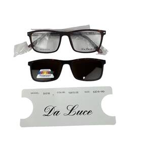 DA LUCE DA318 Frames Polarized Magnetic Sun Clips Tortoise
