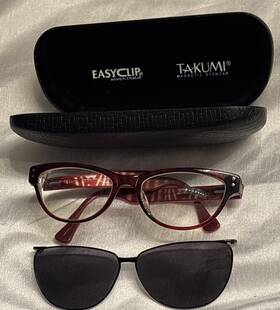EASYCLIP EC387 Magnetic Clip Sunglasses Eyeglass Frame EC312