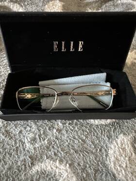 ELLE EL13430 Eyeglasses Frame Half Rimless