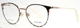 GUESS GU2913 Cheetah Womens Round Eyeglasses