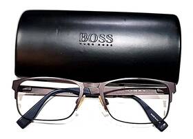 HUGO BOSS BO-0286 Metallic Rectangle Eyeglasses